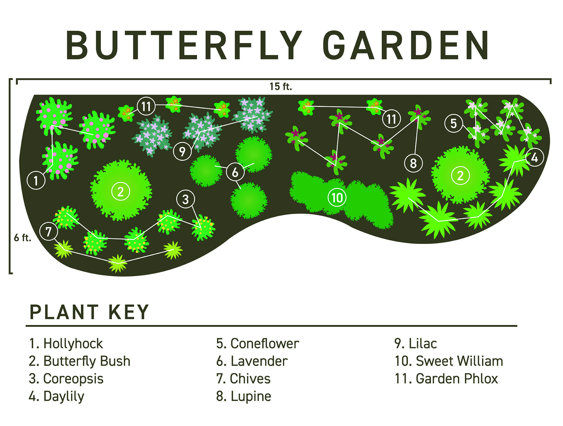 Pollinator Garden Plan Drawing